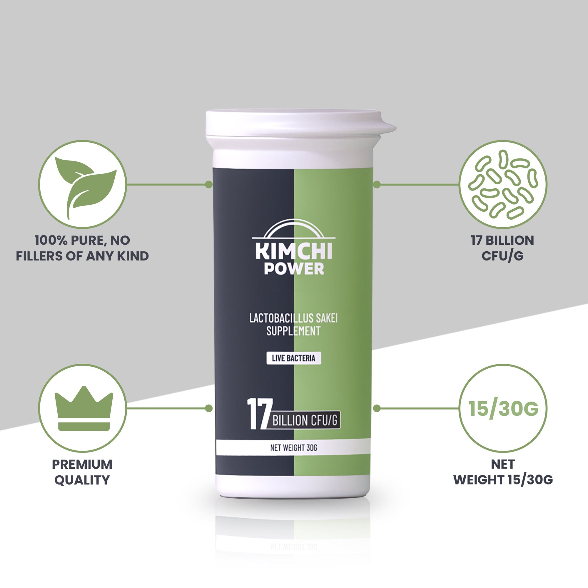 Kimchi Power: Lactobacillus Sakei Live Bacteria Supplement in UK